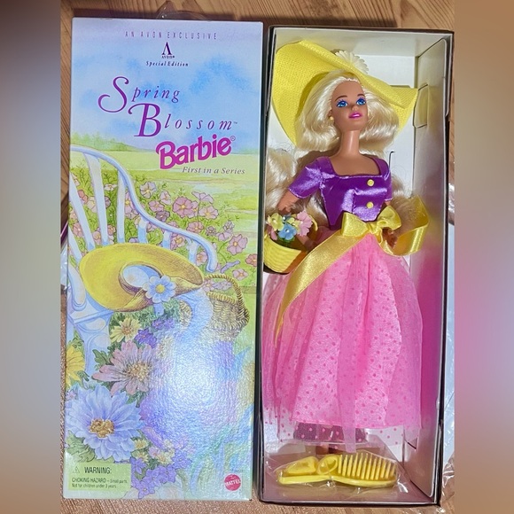 Barbie | Toys | Barbie Doll Spring Blossom Barbie Doll With Pink Dress ...